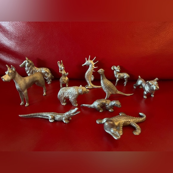 C.H.Pewter | Accents | Vintage Pewter Animal Figurines Lot 1 Ch Pewter ...